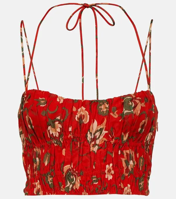 Sir The Label Reyes Printed Crop Top