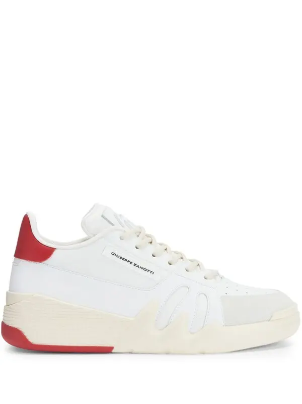 GIUSEPPE ZANOTTI Talon Panelled Leather Sneakers - White