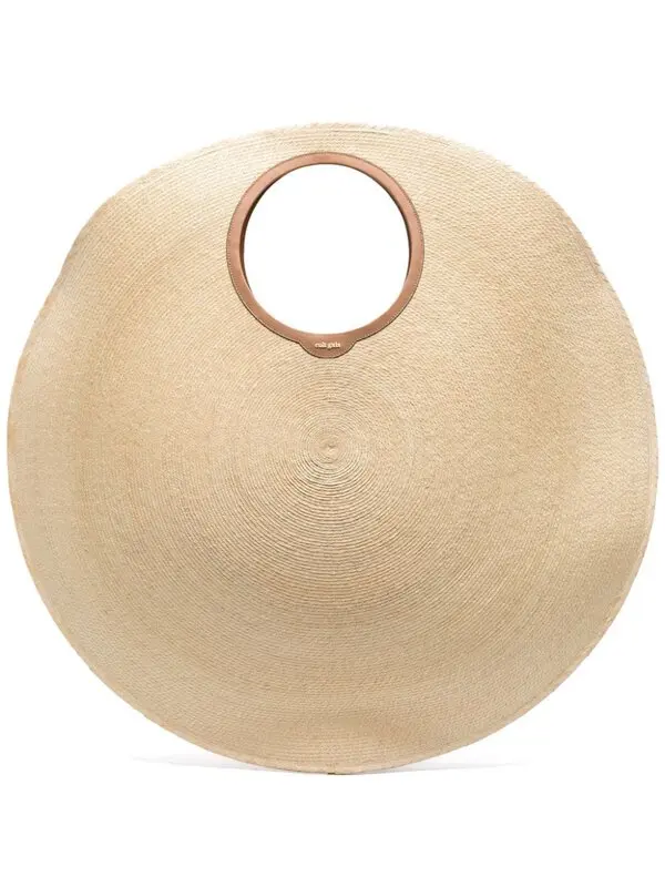 Cult Gaia Amun Raffia Shoulder Bag