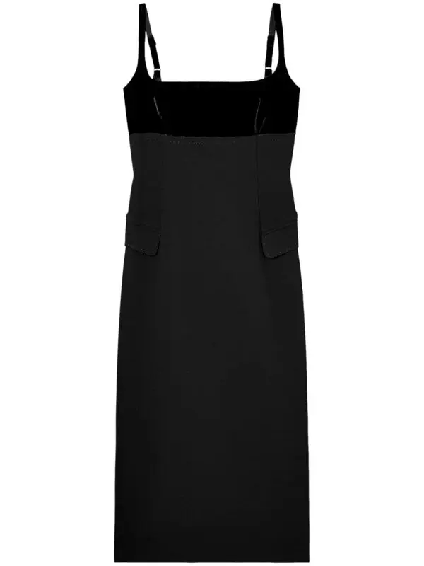 Tory Burch Crepe Slip Midi Dress