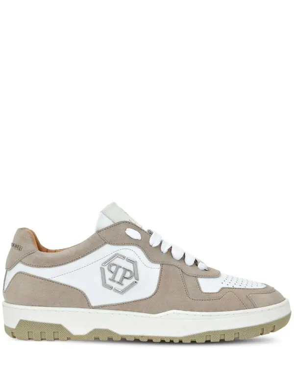 Philipp Plein Hexagon Panelled Low-top Sneakers - Neutrals