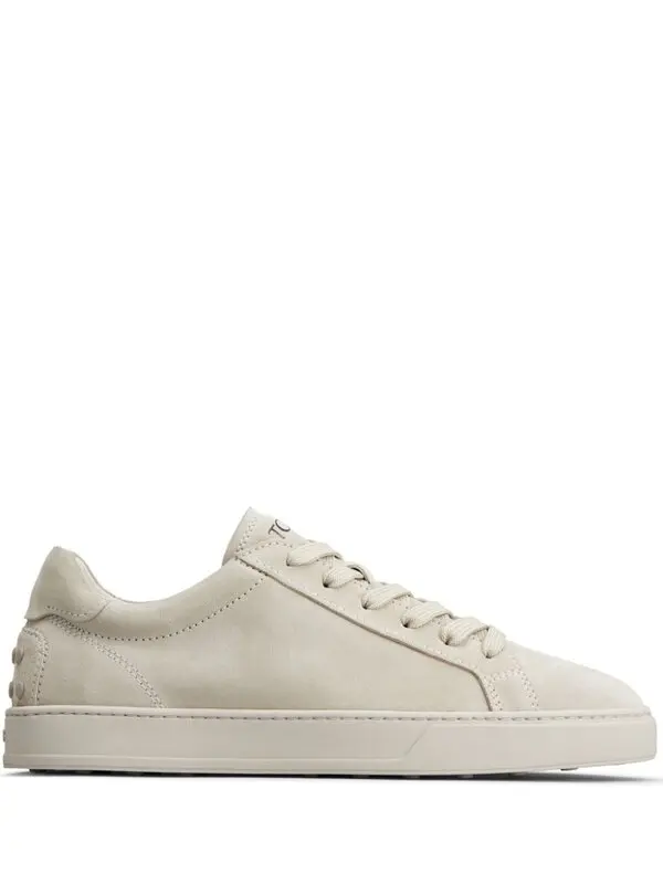TOD'S Logo-detail Suede Sneakers - Neutrals