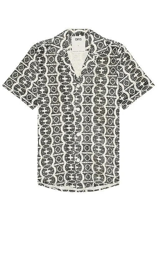 Oas Hypnotise Cuba Net Shirt - Black