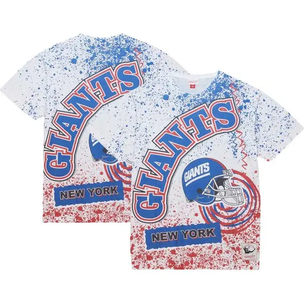 Mitchell & Ness New York Giants Big & Tall Allover Print T-shirt