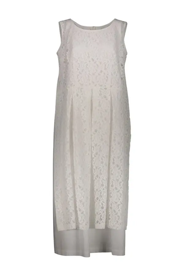 Comme Des Garçons Lace Pleated Dress