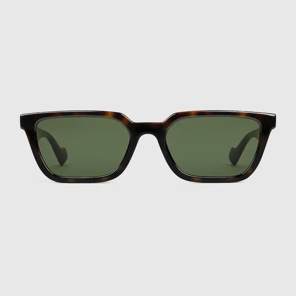 Gucci Rectangular Frame Sunglasses - Brown