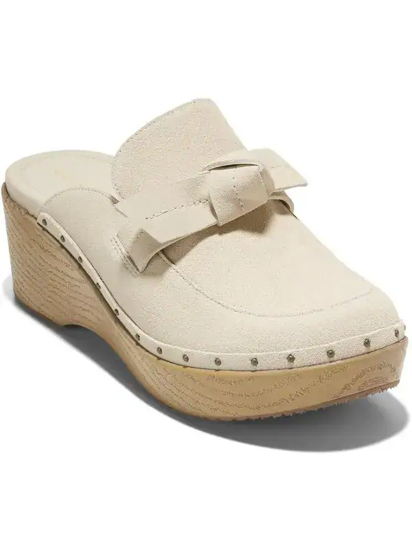 Cole Haan Suede Studded Clogs - Multi | Editorialist