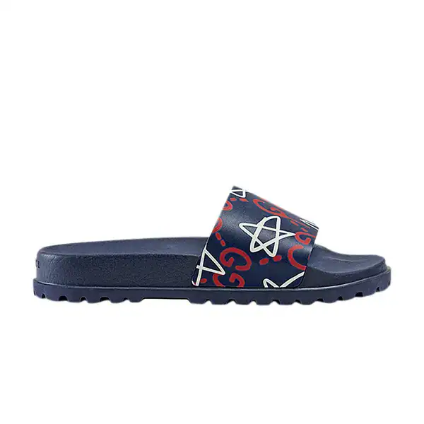 Gucci Ghost Slide 'star Print - Blue | Editorialist