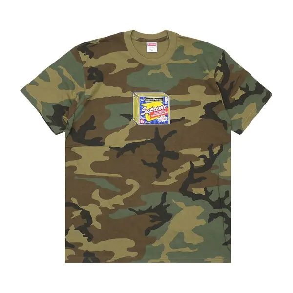Supreme Cheese Tee 'woodland Camo - Multicolor