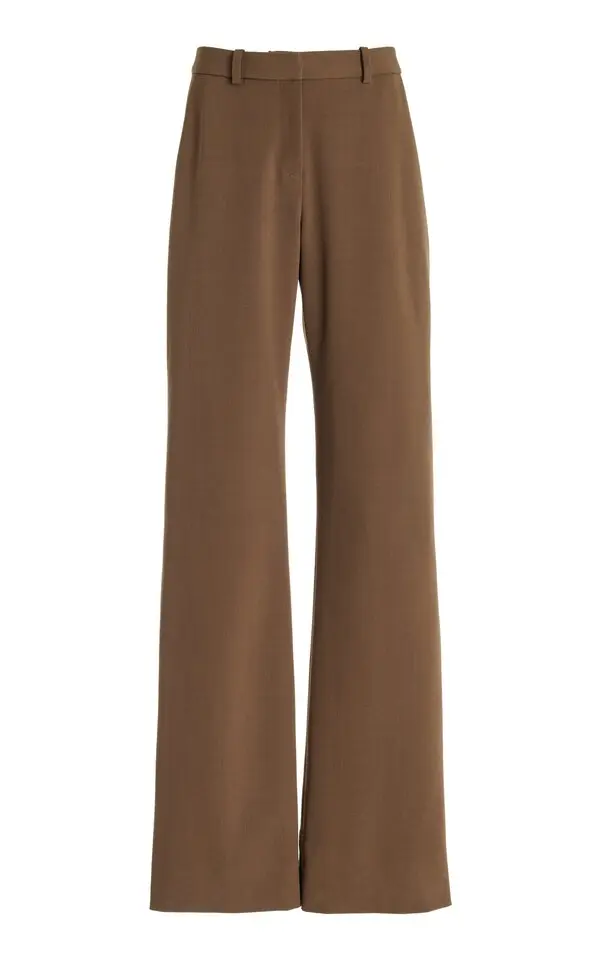 Brandon Maxwell The Anderson Wool-blend Trousers - Olive