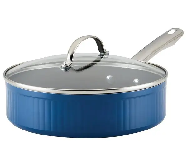 FARBERWARE Style Nonstick 3-qt Covered Saute Pa N