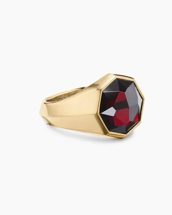 David Yurman Faceted Signet Ring With