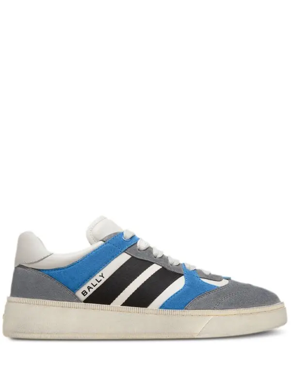 Bally Panelled Suede Sneakers - Grey
