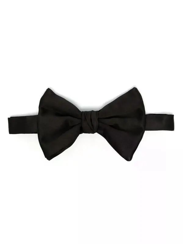 Giorgio Armani Silk Bow Tie - Black