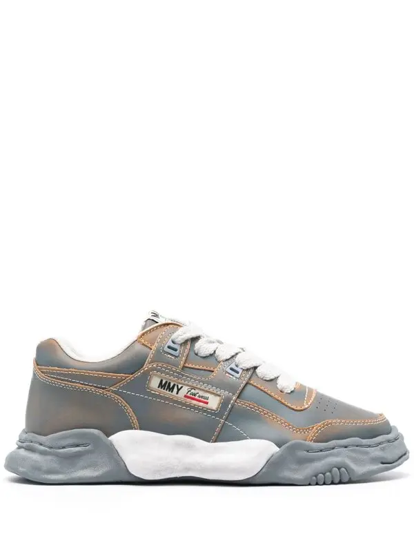 Mihara Yasuhiro Parker Leather Sneakers - Blue