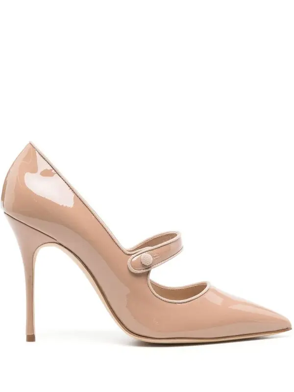 Manolo Blahnik Campari 105mm Pumps - Neutrals