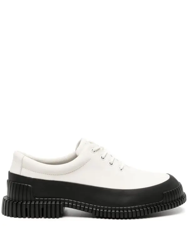 Camper Pix Lace-up Leather Shoes - White