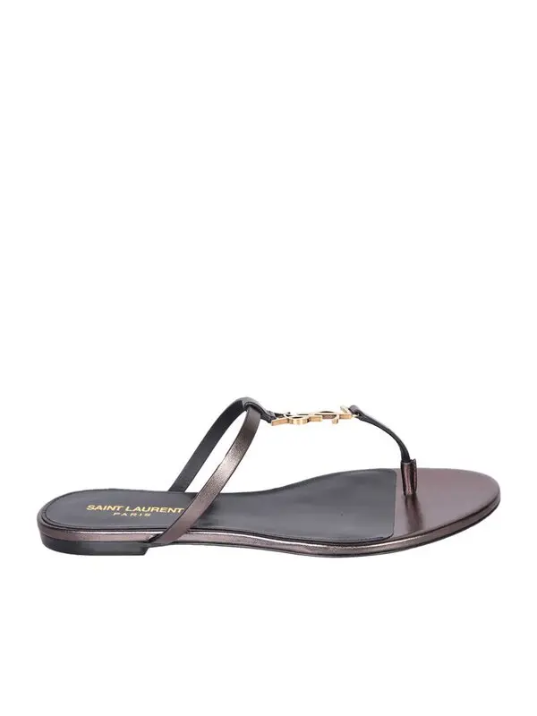 Saint Laurent Leather T-band Sandals