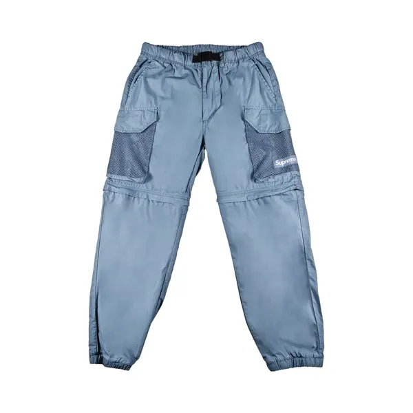 Supreme Mesh Pocket Belted Cargo Pant - Blue