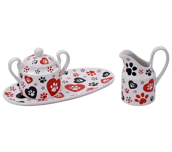 TEMP-TATIONS Seasonal 3-piece Cream And Sugar Set