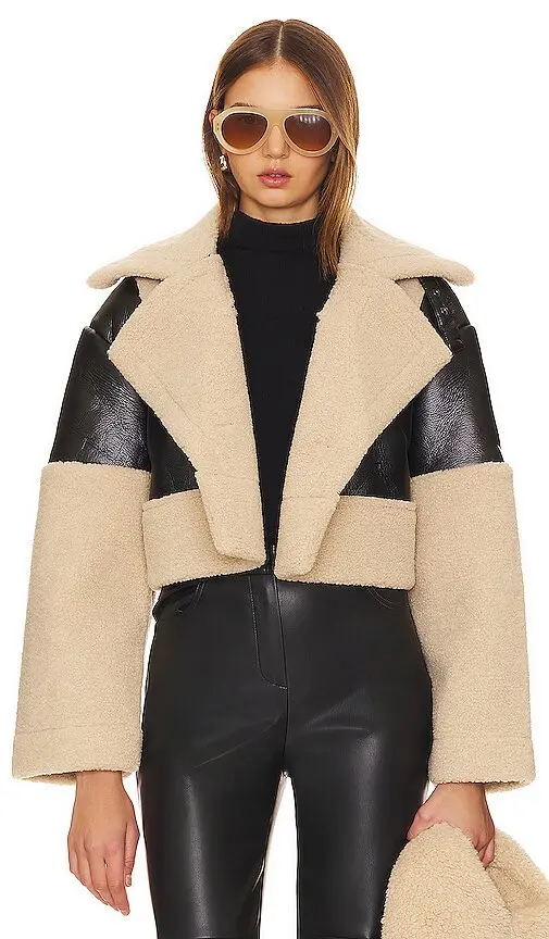Steve Madden Alaina Faux Leather Coat