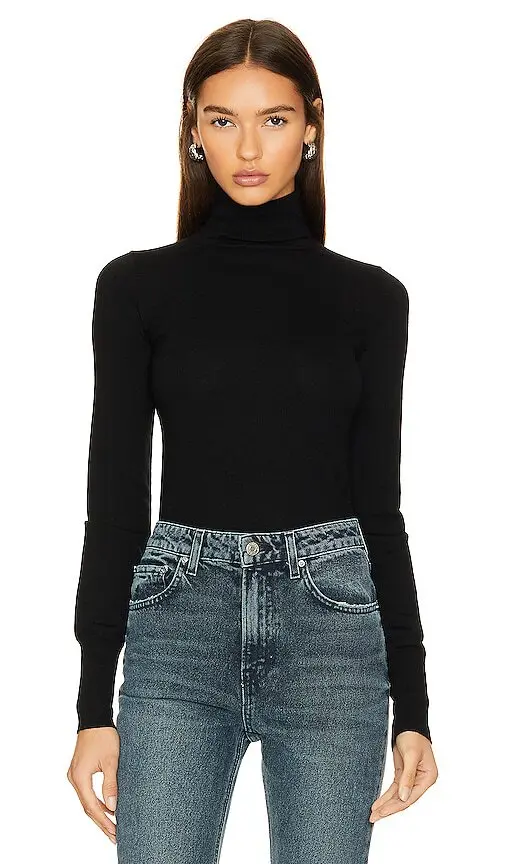 GRLFRND Merino Wool Turtleneck Sweater - Black