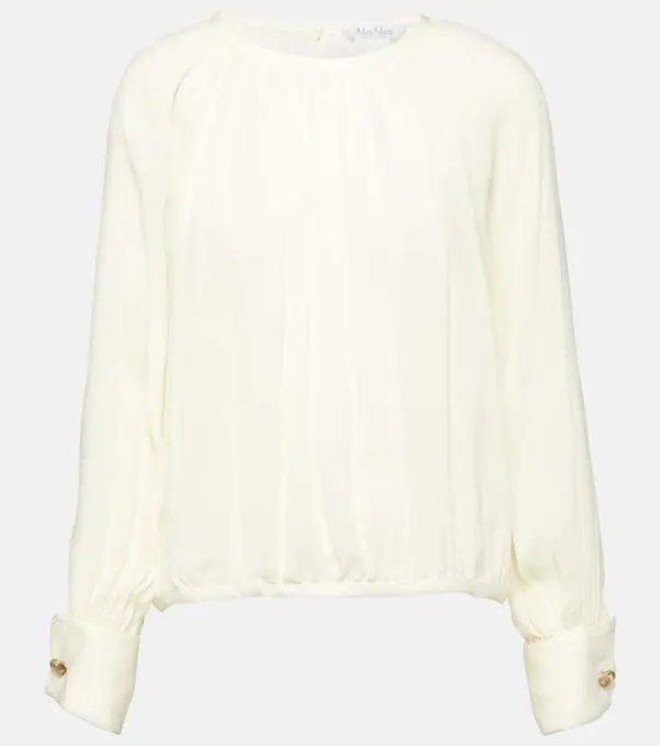 Max Mara Narvel Silk Crêpe Top