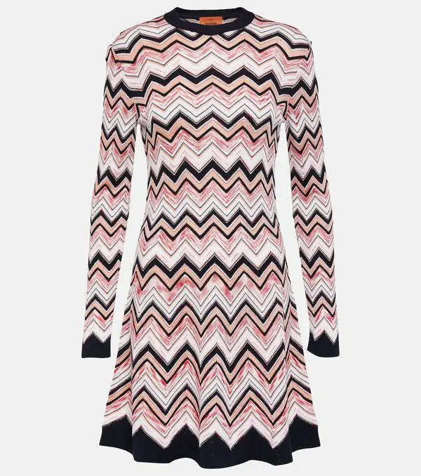 Missoni Zig Zag Wool-blend Minidress - Multicoloured