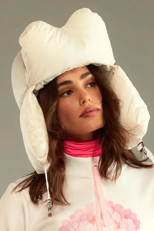 Cynthia Rowley Cloud Trapper Hat - White