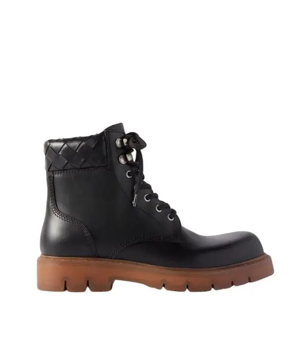 Bottega Veneta Haddock Leather Ankle Boots