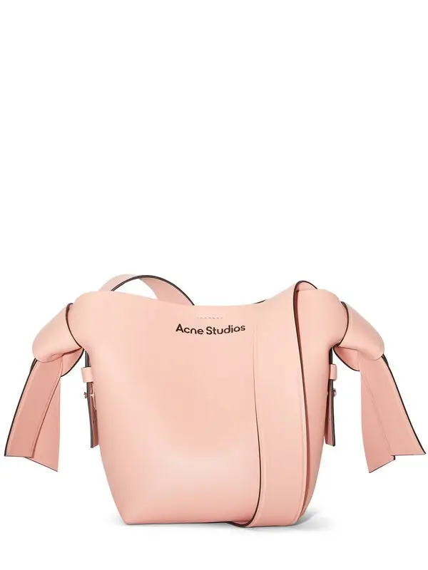 Acne Studios Mini Musubi Leather Top Handle Bag - Salmon Pink ...