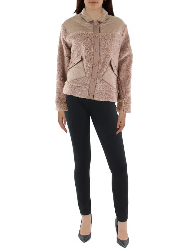 Buy Calvin Klein Mixed Media Sherpa Quilted Coat - Multi At 43% Off ...