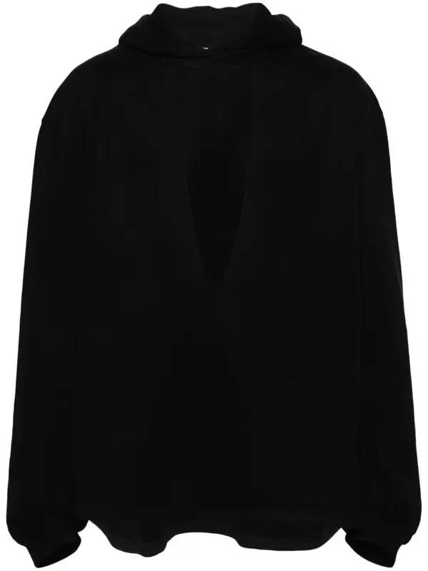 Random Identities Plunge-v Cotton Hoodie