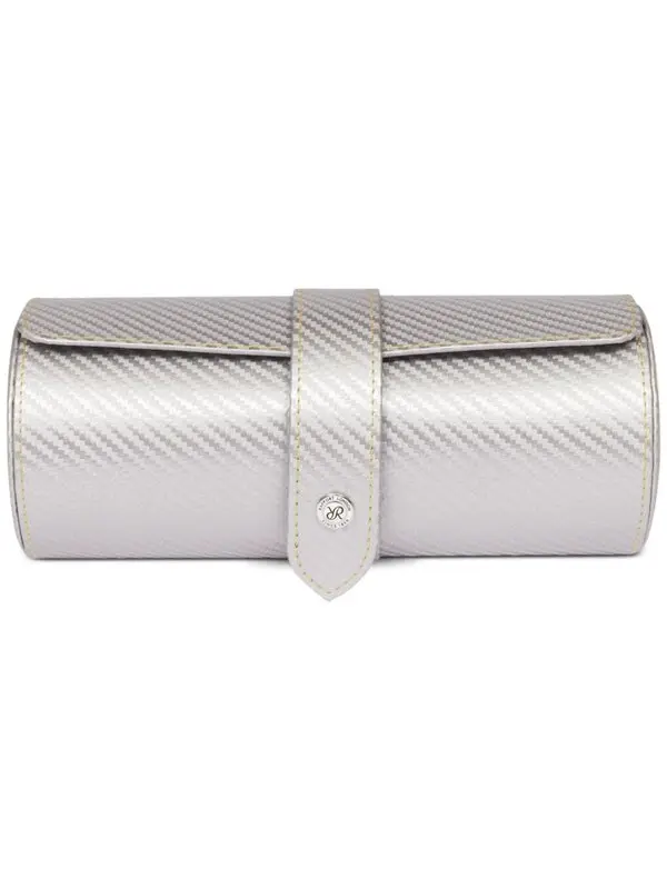 RAPPORT LONDON Carbon Three Watch Roll - Silver