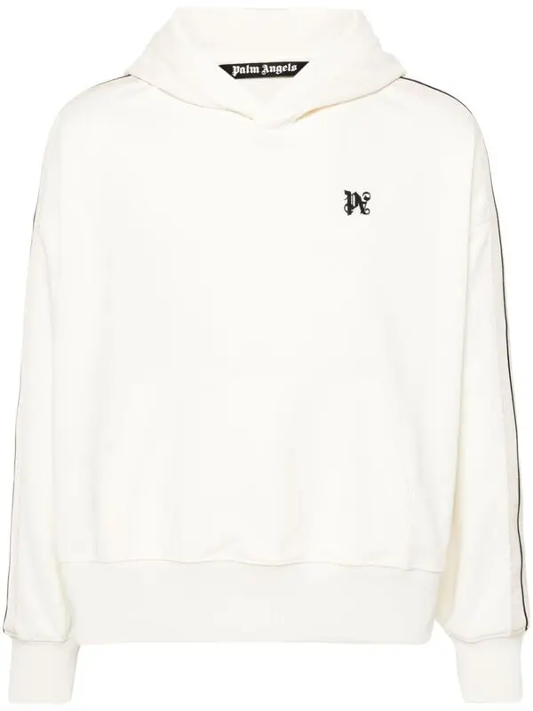 Palm Angels Monogram-embroidered Track Hoodie