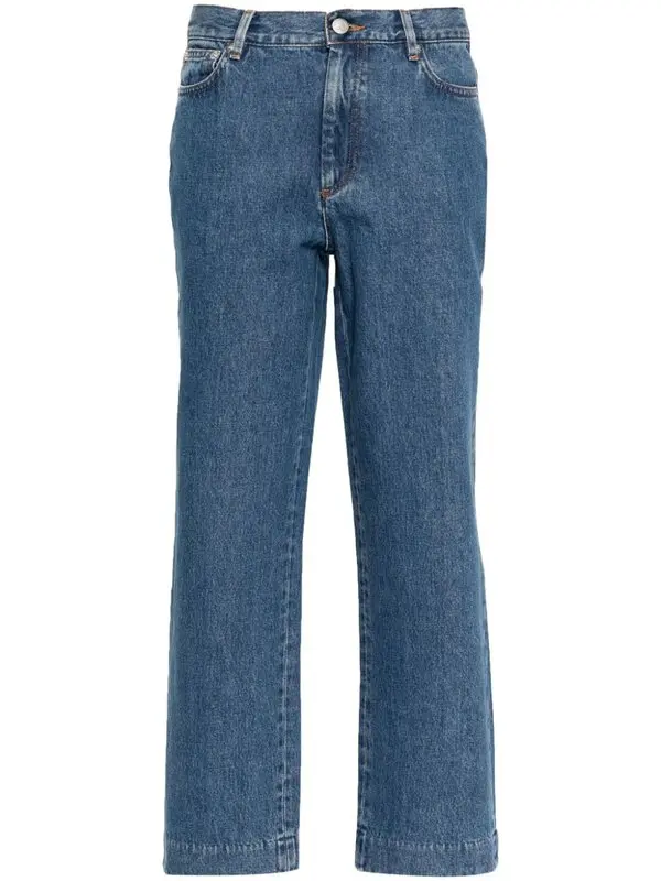 A.p.c. High-rise Straight-leg Jeans