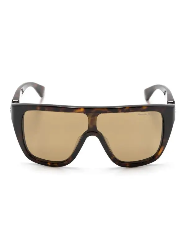 Alexander McQueen Skull Hinge Shield Sunglasses