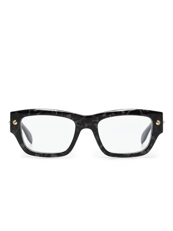 Alexander McQueen Spike Studded Wayfarer Glasses