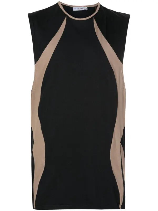 AMIR SLAMA Panelled Round-neck Tank Top