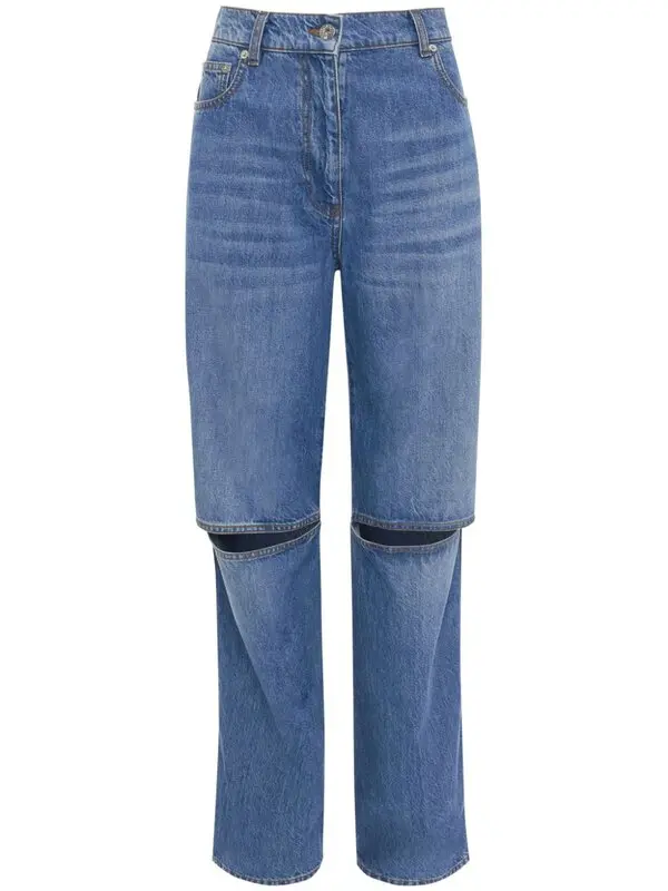 JW Anderson Cut-out Bootcut Jeans - Blue