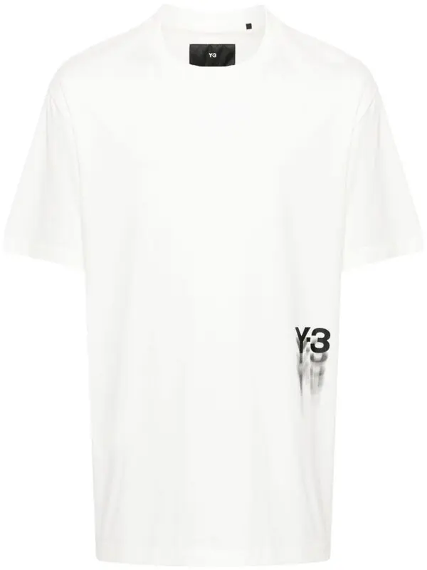 Y3 Gfx Ss Cotton T-shirt - White