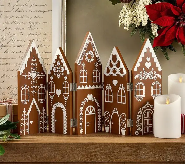 VALERIE PARR HILL As Is 12' Decorative Holiday Screen Valerie