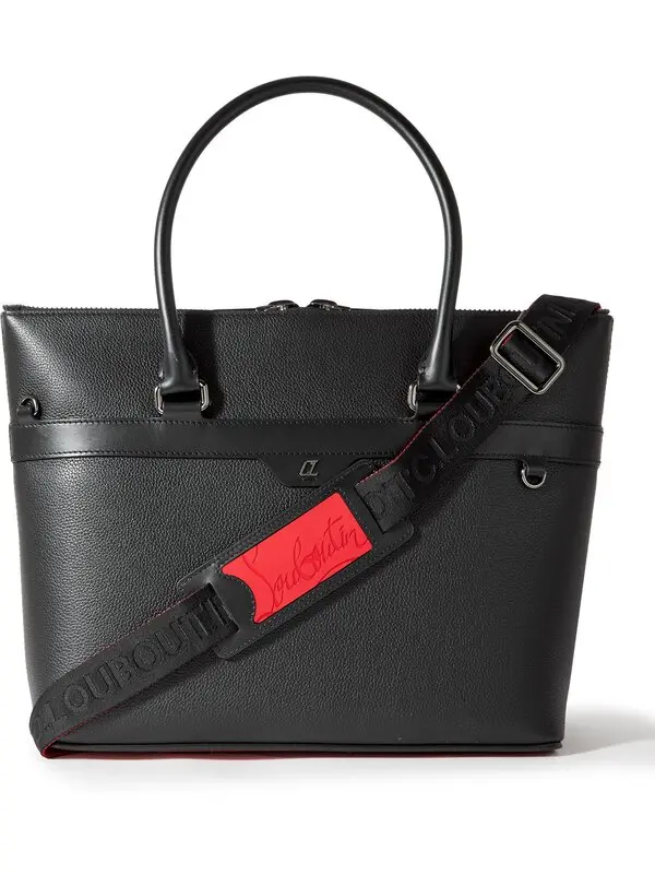 CHRISTIAN LOUBOUTIN Kabiker 2.0 Full-grain Leather Tote Bag - Black