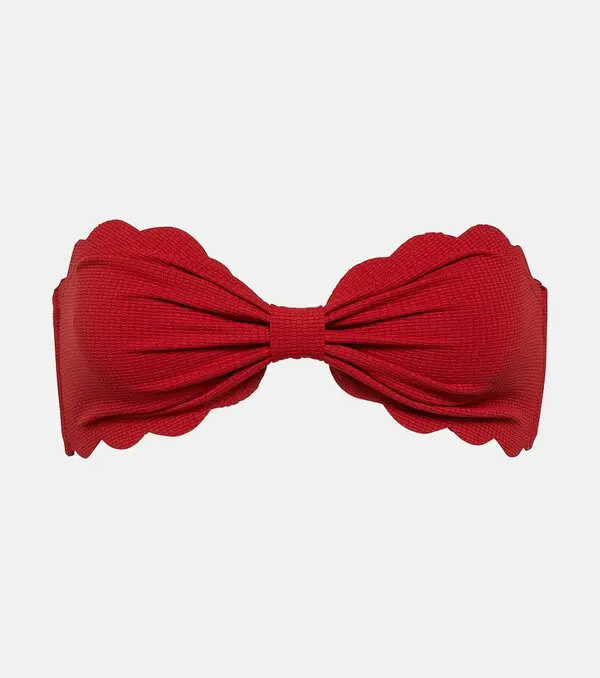 Marysia Antibes Bandeau Bikini Top - Red