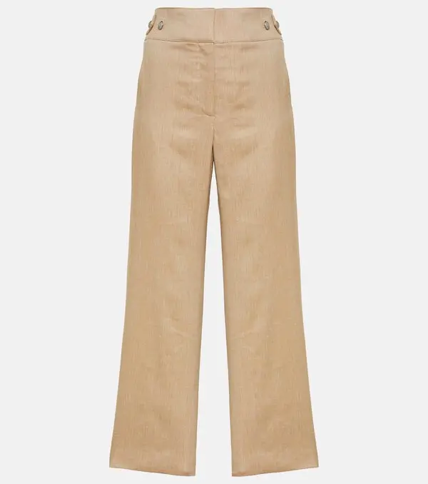 Veronica Beard Aubrie Cropped Pants - Green
