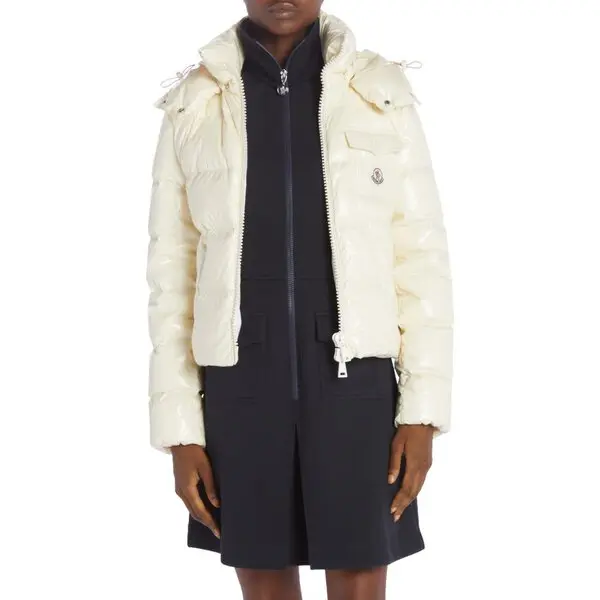 Moncler Andro Hooded Down Puffer Jacket - Yellow