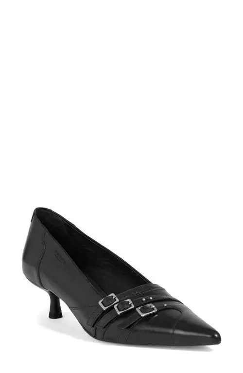 VAGABOND SHOEMAKERS Lykke Pointed Toe Kitten Heel Pump - Black