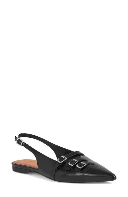 VAGABOND SHOEMAKERS Hermine Pointed-toe Slingback Flats - Black