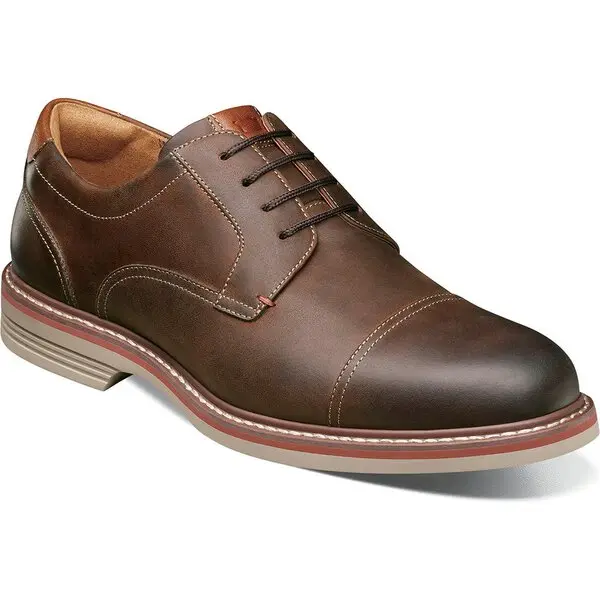 Florsheim Norwalk Cap Toe Derby - Brown Ch