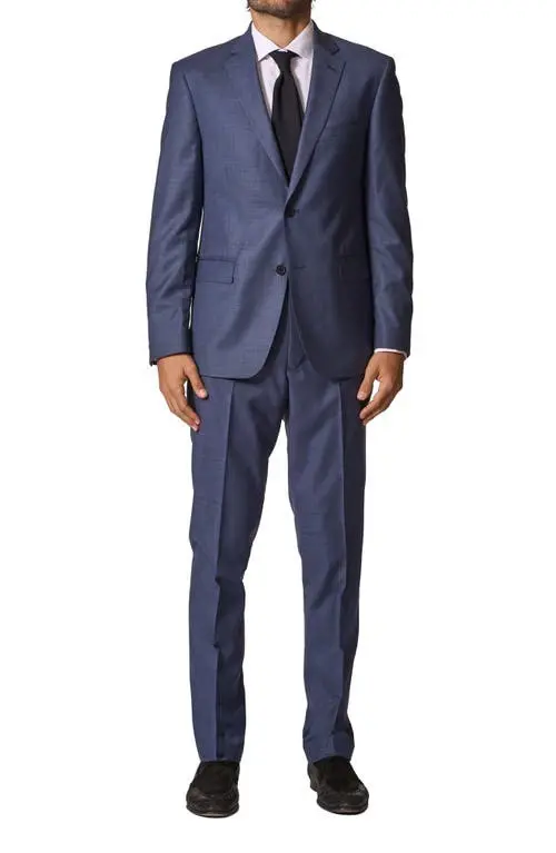 Jb Britches Sartorial Classic Fit Stretch Wool Suit - Blue